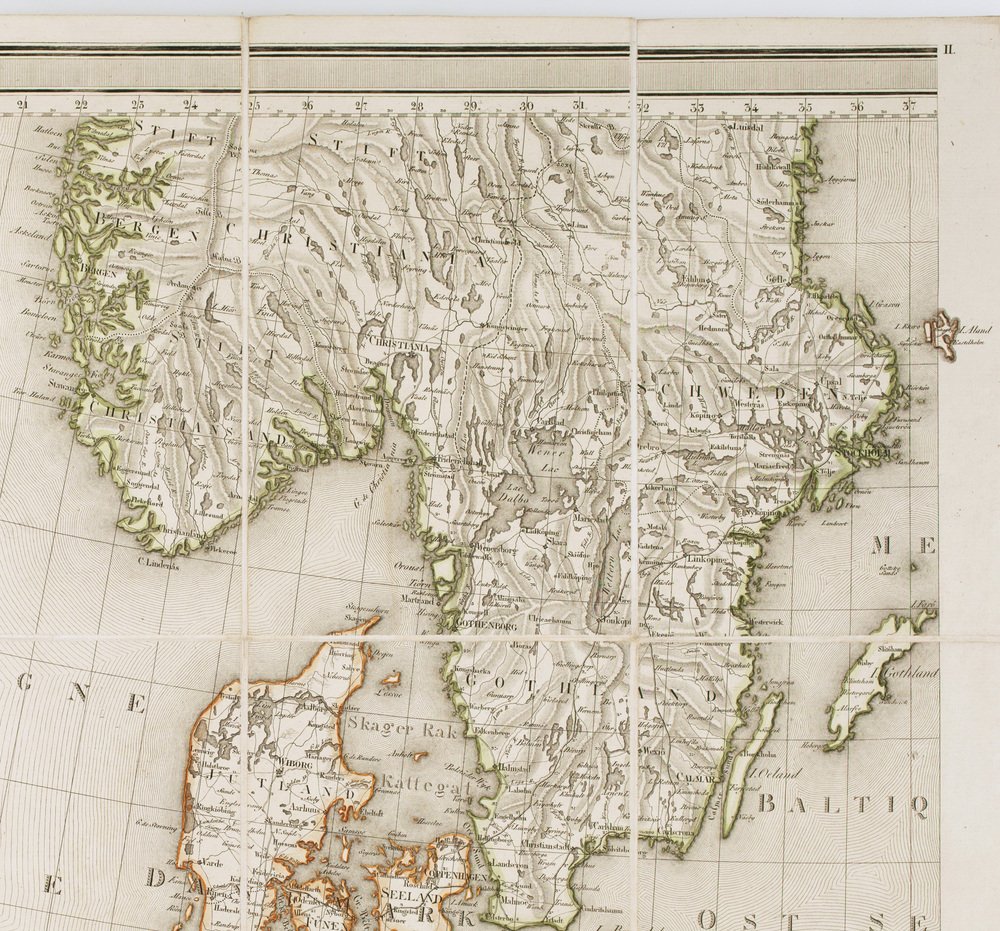 Wall Map of Europe According to the Congress of Vienna for sale at Pamono