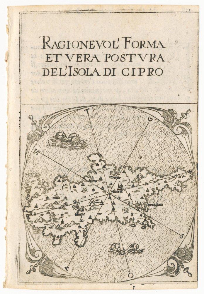 16th Century Miniature Map of Cyprus for sale at Pamono