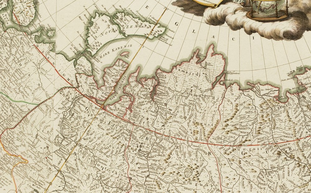 Three-Sheet Map of the Russian Empire for sale at Pamono