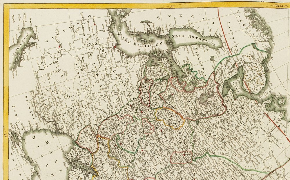 Three-Sheet Map of the Russian Empire for sale at Pamono
