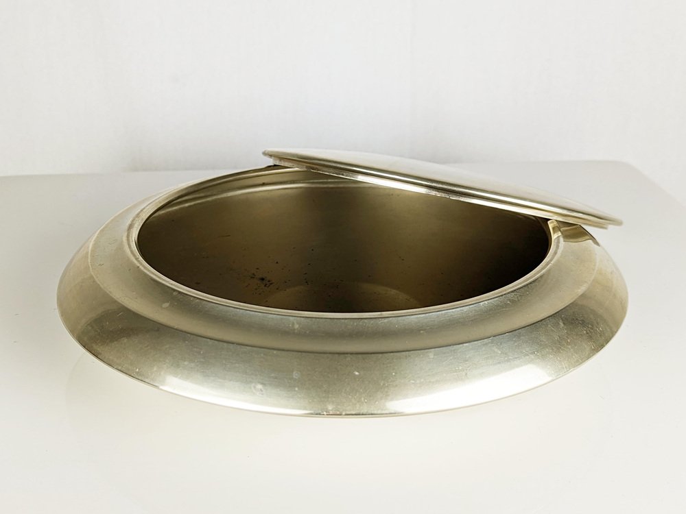 Italian Nickel-Plating & Brass Solaria Boxes by Nella Longari, 1970s ...