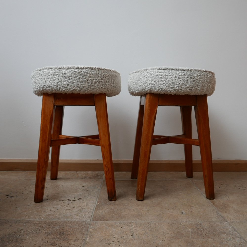 Set of Mid-Century English Stools, 1950s for sale at Pamono