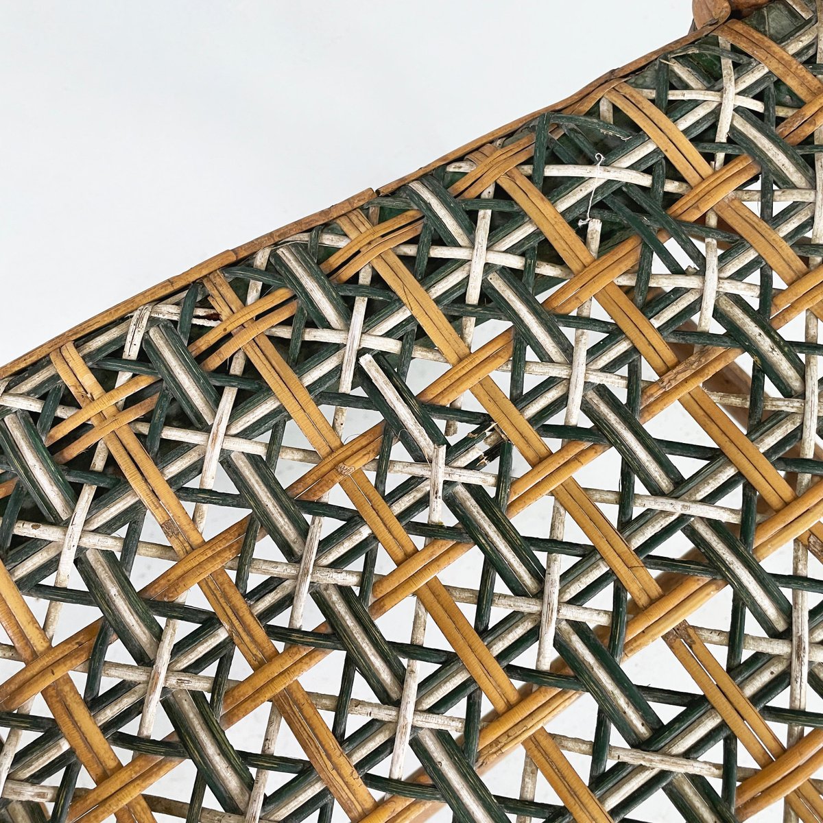 Italian Liberty Two-Seater Outdoor Bench in Rattan Palazzo Falconi ...