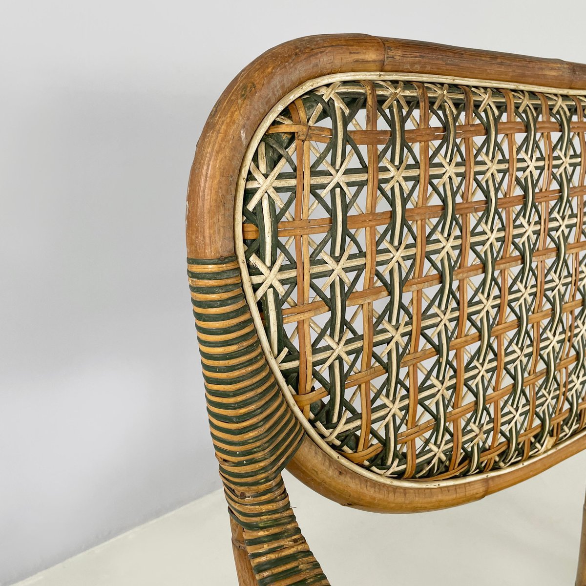 Italian Liberty Two-Seater Outdoor Bench in Rattan Palazzo Falconi ...