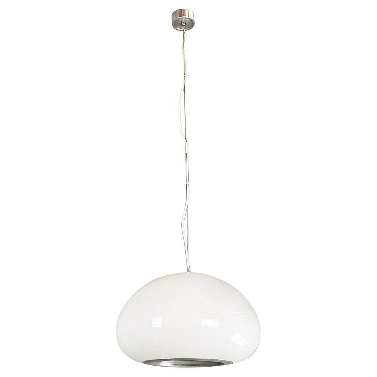 Italian Modern Black and White Ceiling Lamp attributed to Castiglioni ...