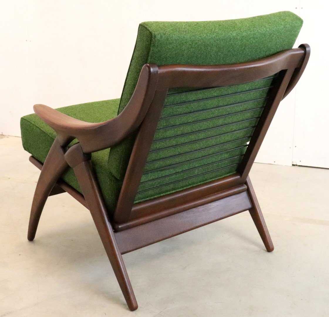 Vintage Lounge Chair in Green, 1960s for sale at Pamono
