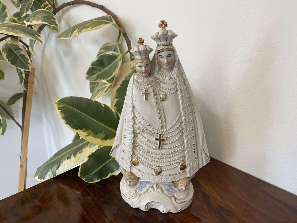 Holy Figure Mother of God with Child Porcelain Figure Mariazell for ...