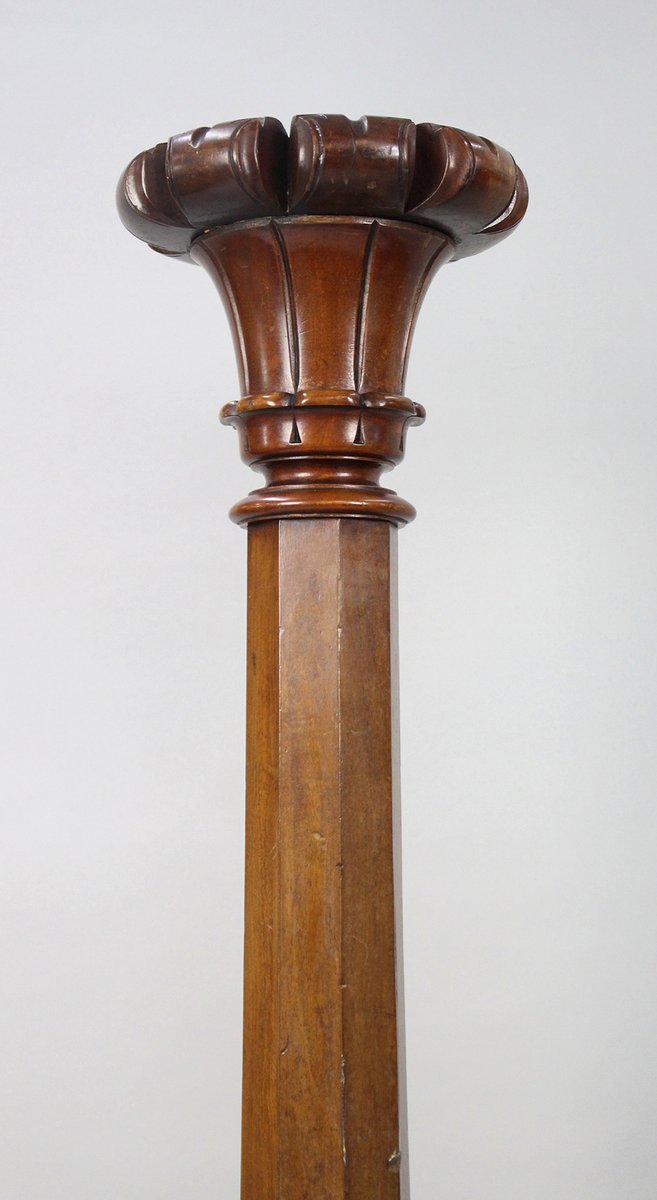 Early Victorian Carved Mahogany Pedestals, Set of 2 for sale at Pamono Early Victorian Carved Mahogany Pedestals, Set of 2 for sale at Pamono