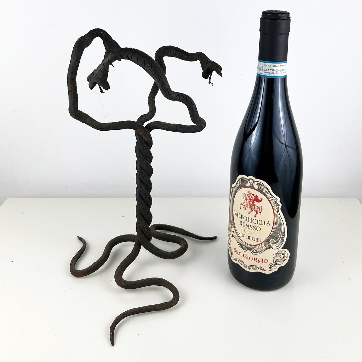 Antique Gothic Decor Cast Iron Snake Stand, 1890s for sale at Pamono