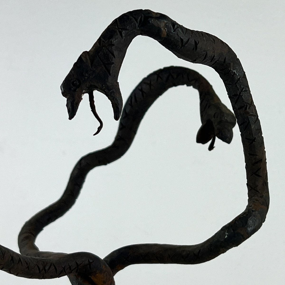 Antique Gothic Decor Cast Iron Snake Stand, 1890s for sale at Pamono