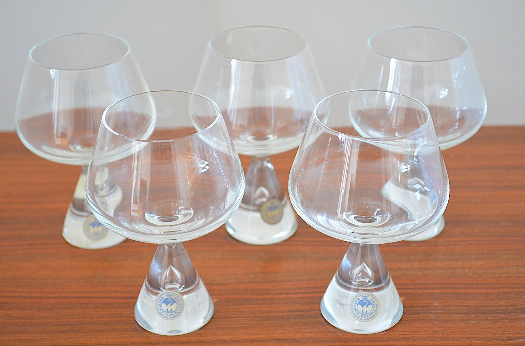 Vintage Princess Brandy Glasses by Bent Severin for Holmegaard, 1950s ...