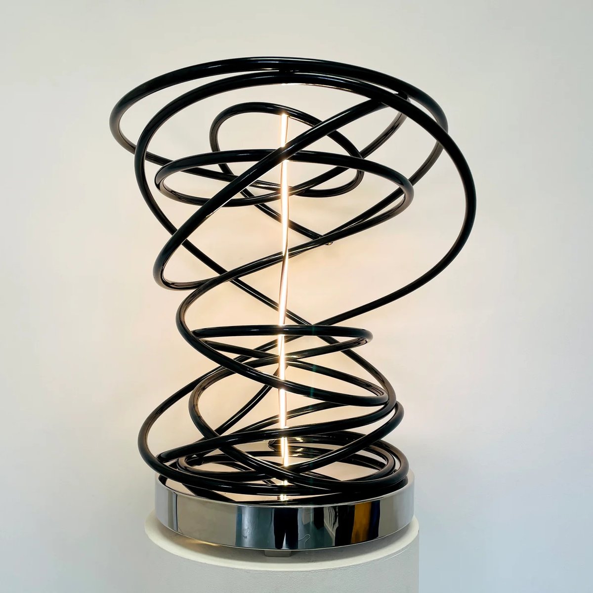 Mark Beattie, White in Tall Black Spiral, 2023 for sale at Pamono