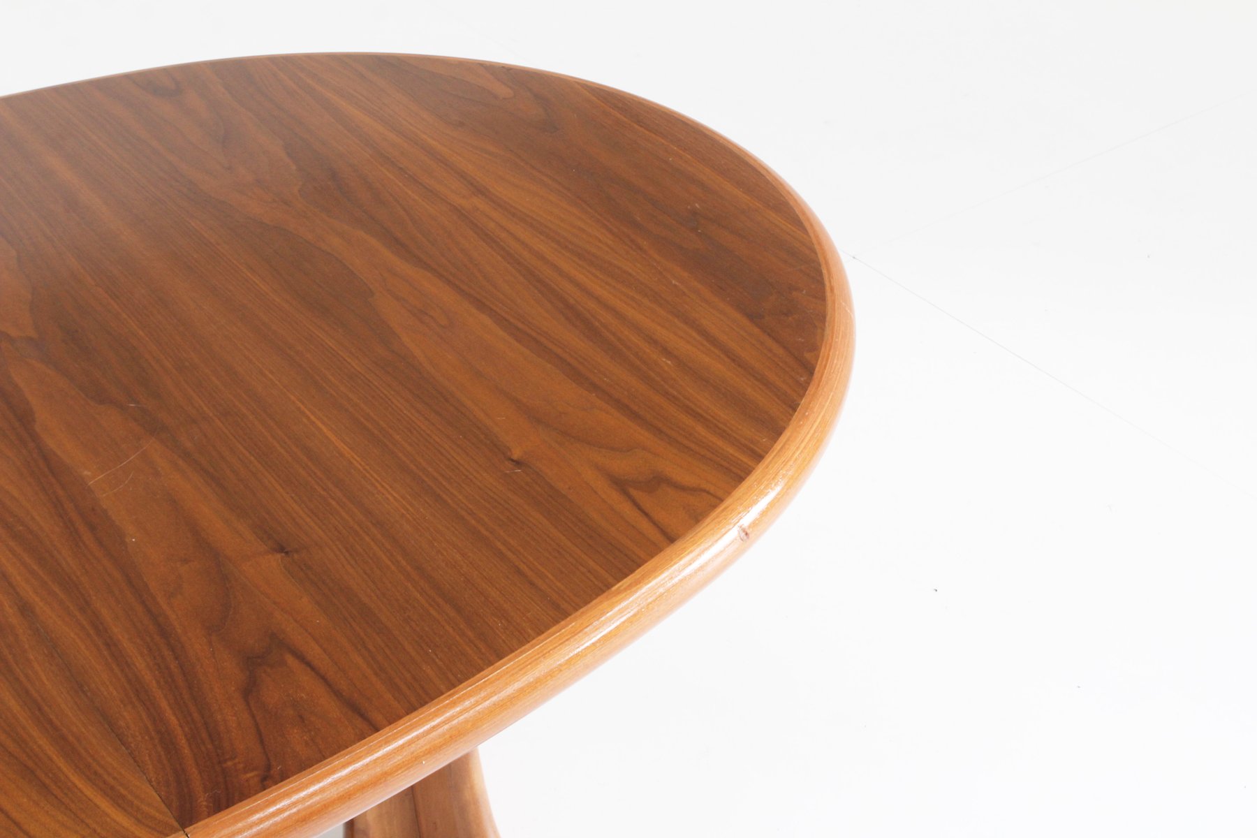 Large Vintage Danish Oval Extendable Dining Table for sale at Pamono