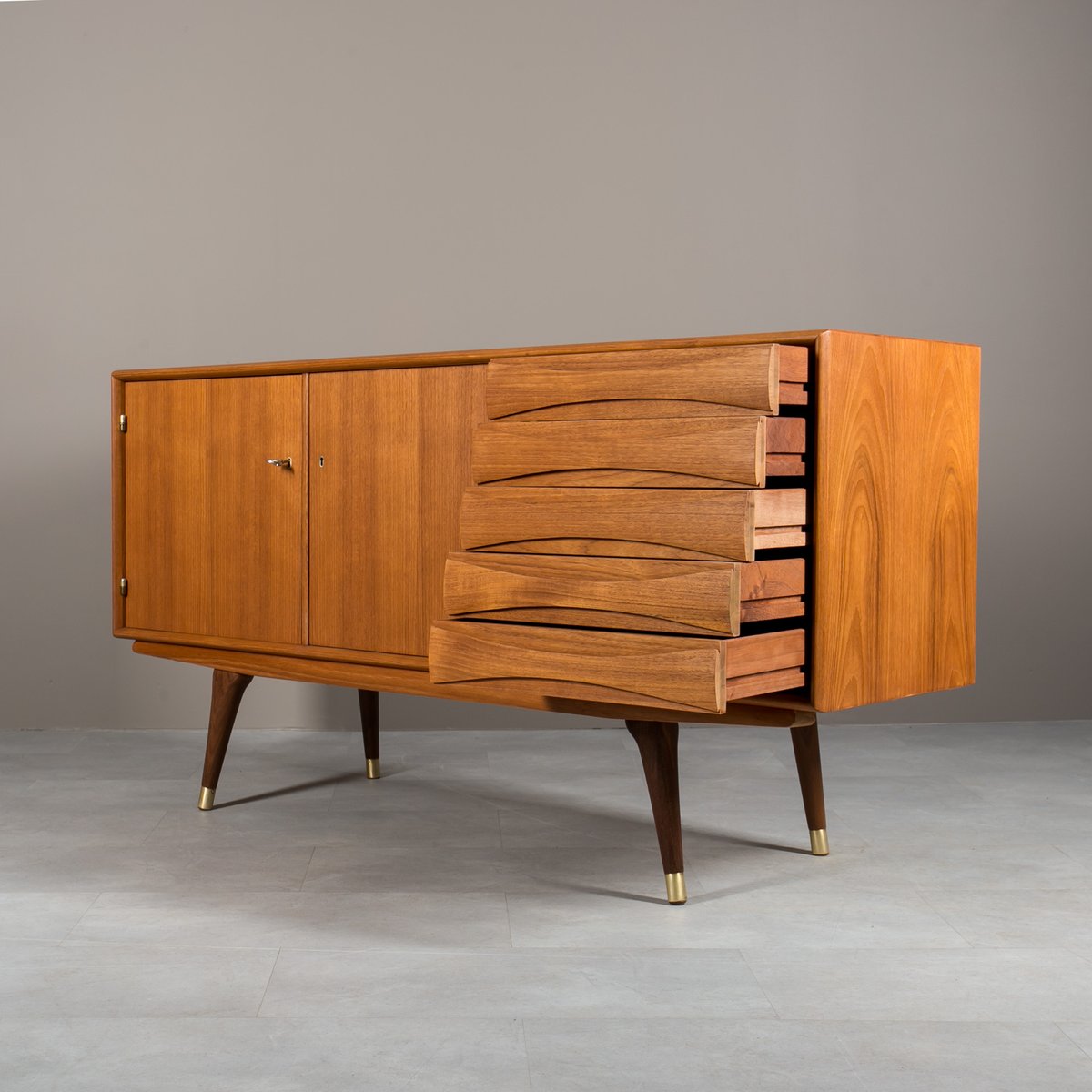 Mid-Century Modern Scandinavian Sideboard in Teak by Sven Andersen for ...