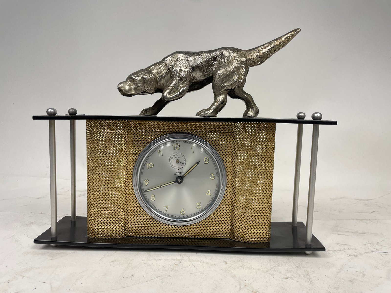 Liberty Clock with Hound, 1930s for sale at Pamono