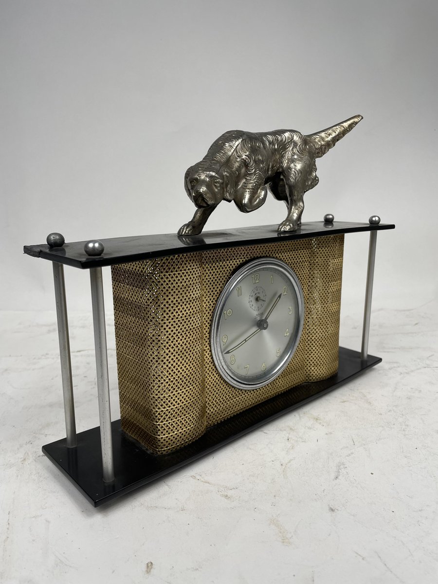 Liberty Clock with Hound, 1930s for sale at Pamono