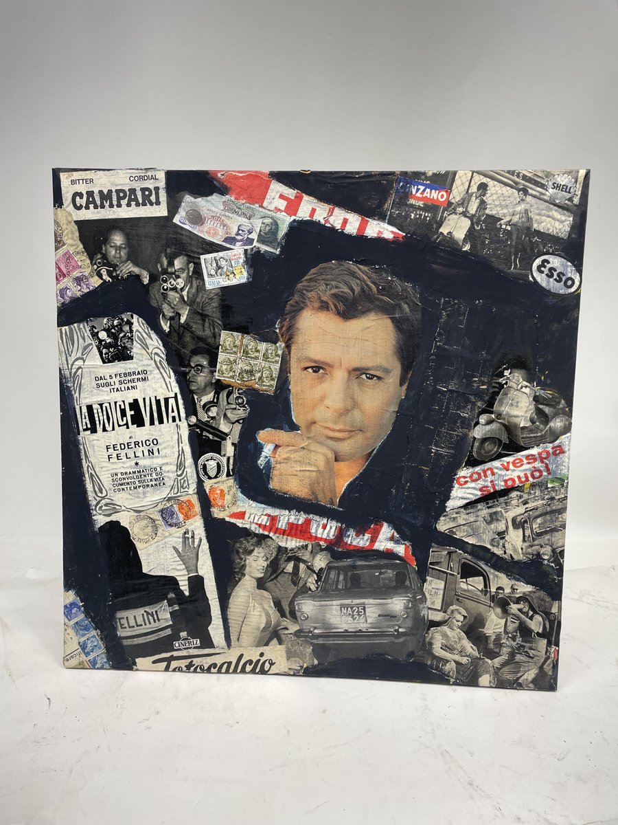 Italian Artist, La dolce vita, Collage for sale at Pamono