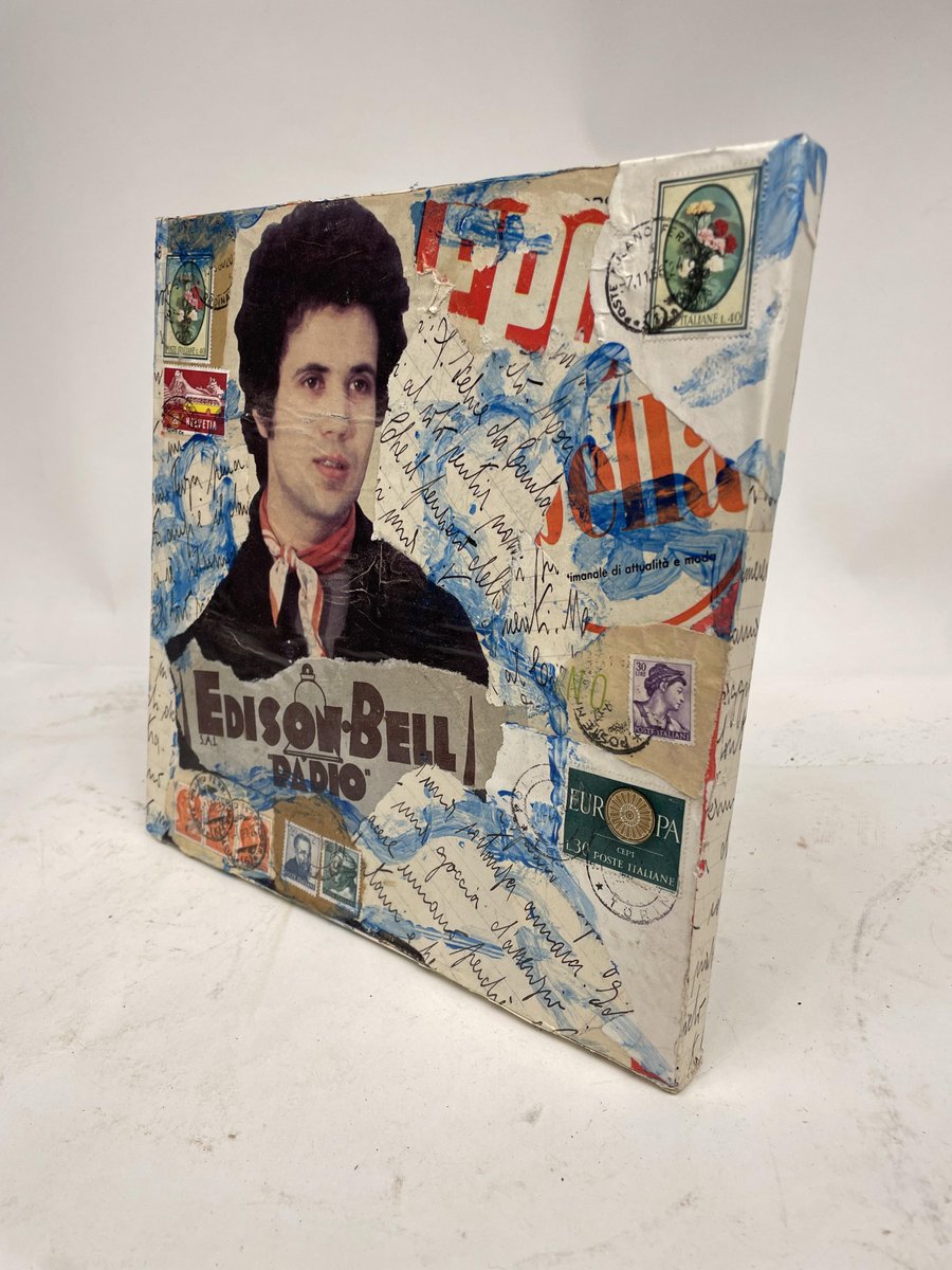 Italian Artist, Lucio Battisti, Collage for sale at Pamono