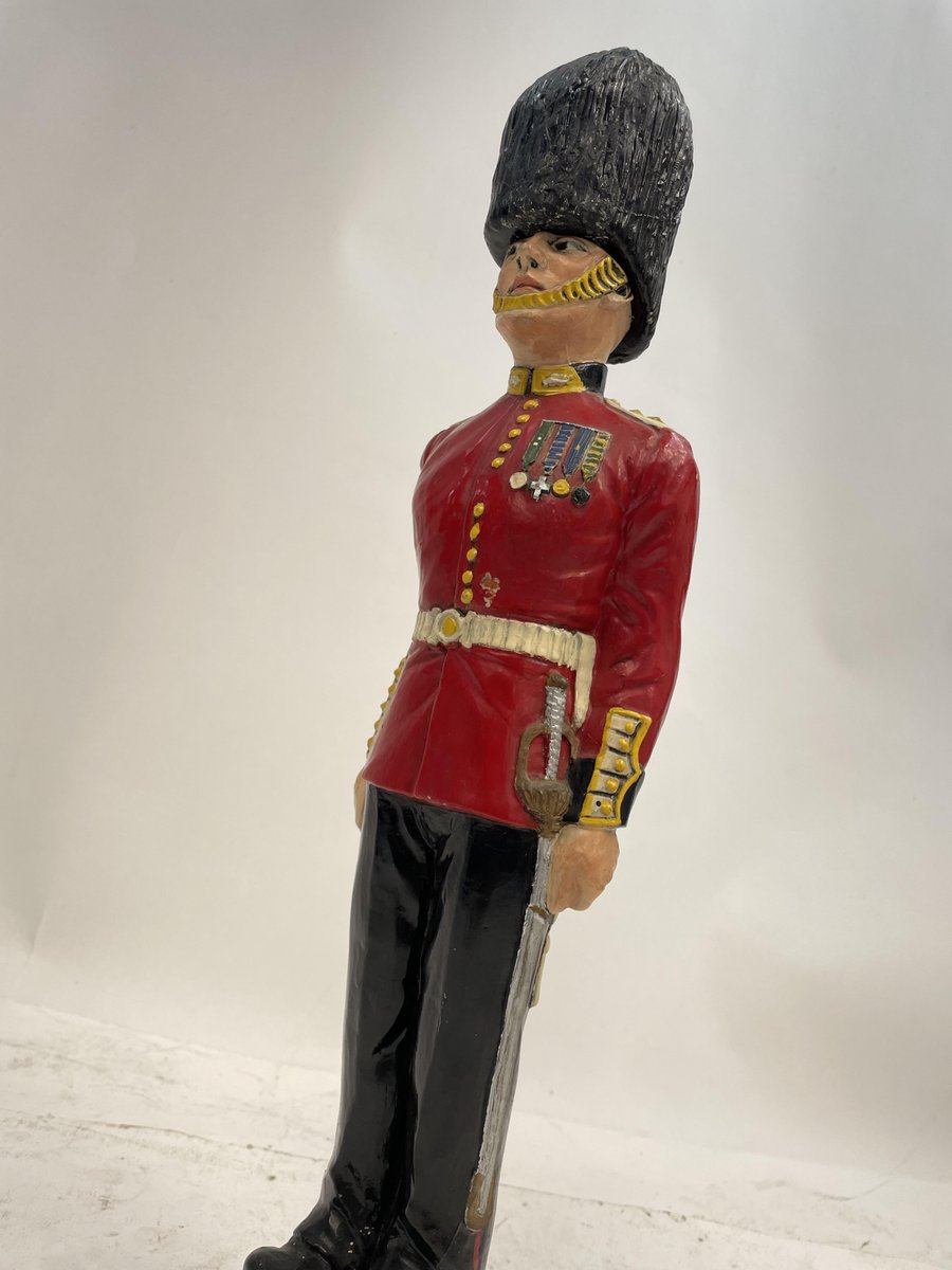 English Royal Guards Ceramic Bottle, 1970s for sale at Pamono