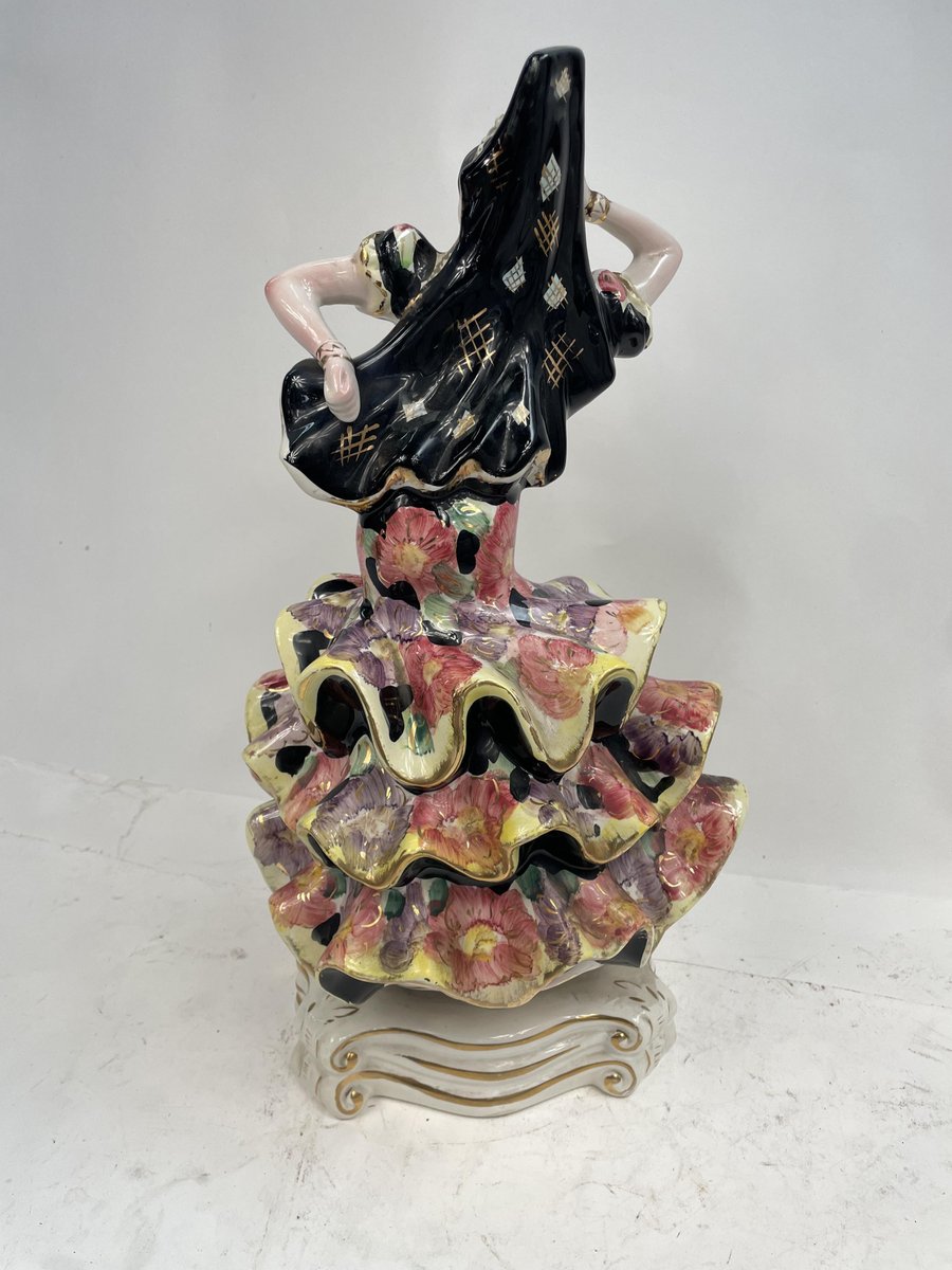 Dancer Ceramic Statue, 1940s for sale at Pamono