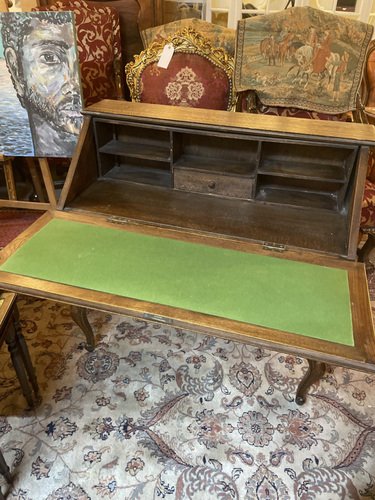 Ladies Oak Writing Desk, 1940s for sale at Pamono