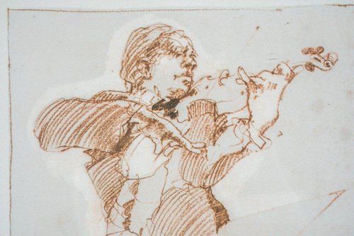 Claude Weisbuch, Violinist, Lithograph for sale at Pamono