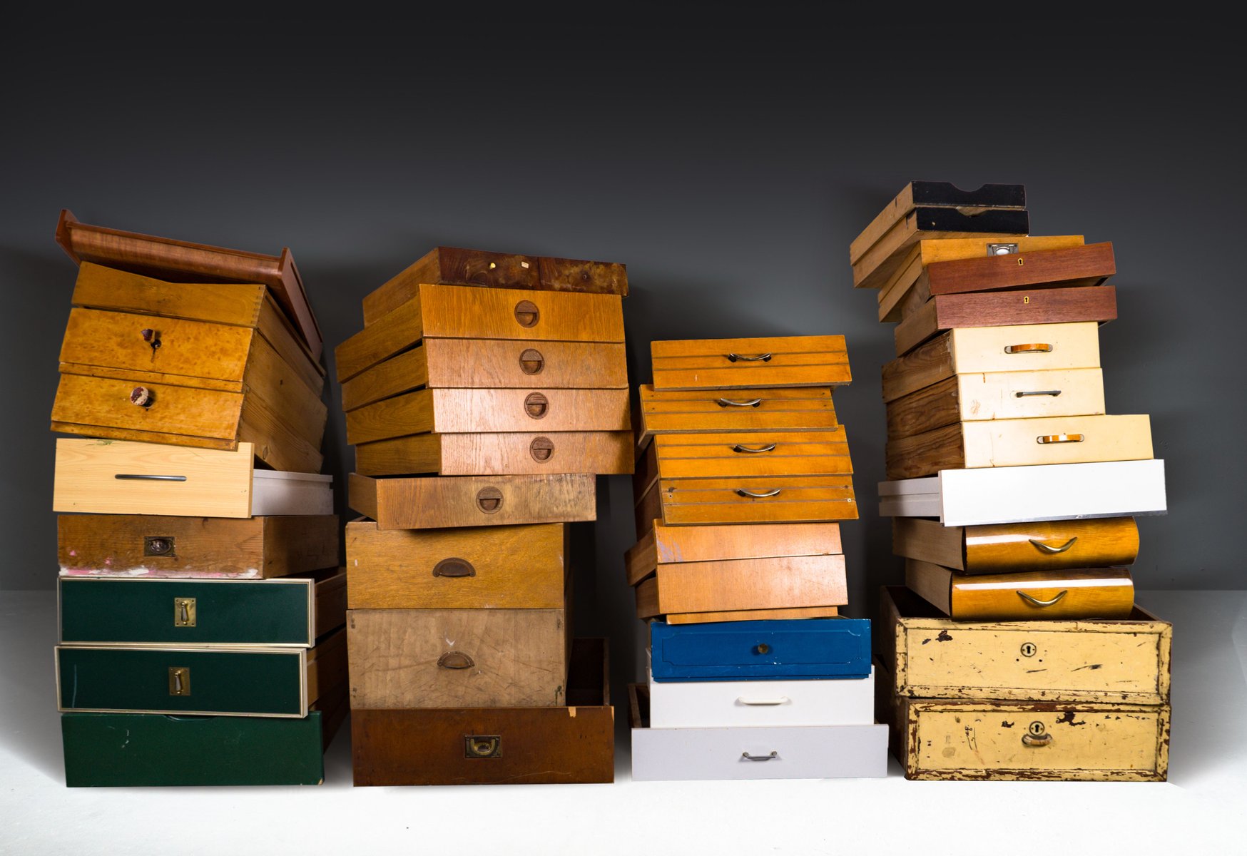 Metal,Plastic and Wood Drawers for sale at Pamono