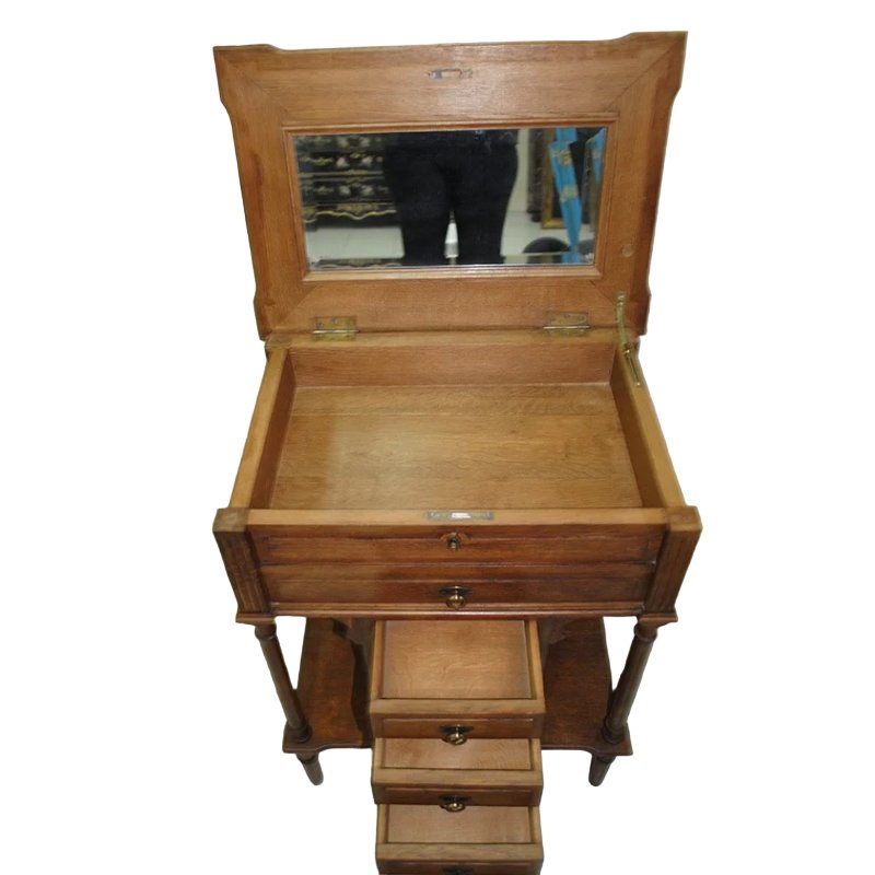 Antique English Elizabeth Dressing Table and Sewing Box, 19th Century ...