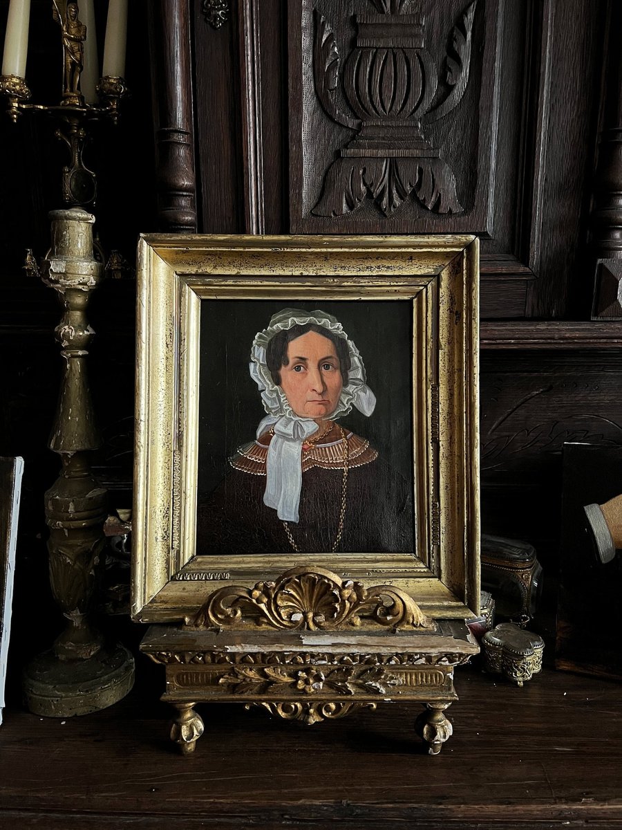 Victorian Artist, Portrait of a Noble Elderly Lady, 1850s, Oil on ...