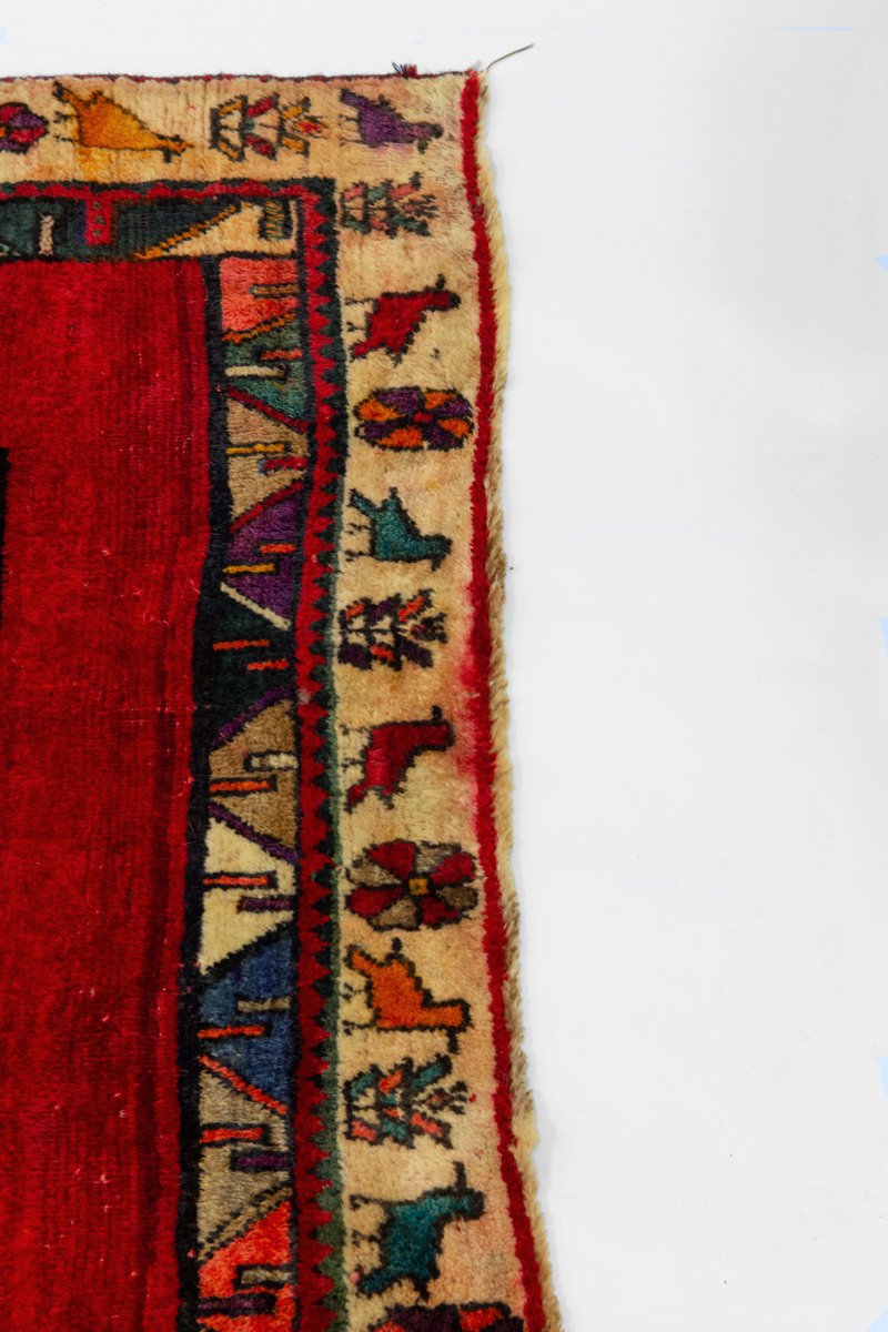 Late 20th Century Middle Eastern Hand Knotted Wool Tiger Pictorial ...