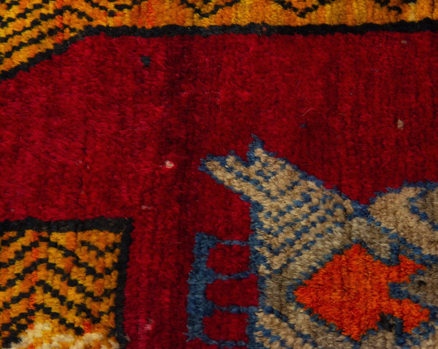 Late 20th Century Middle Eastern Hand Knotted Wool Tiger Pictorial ...