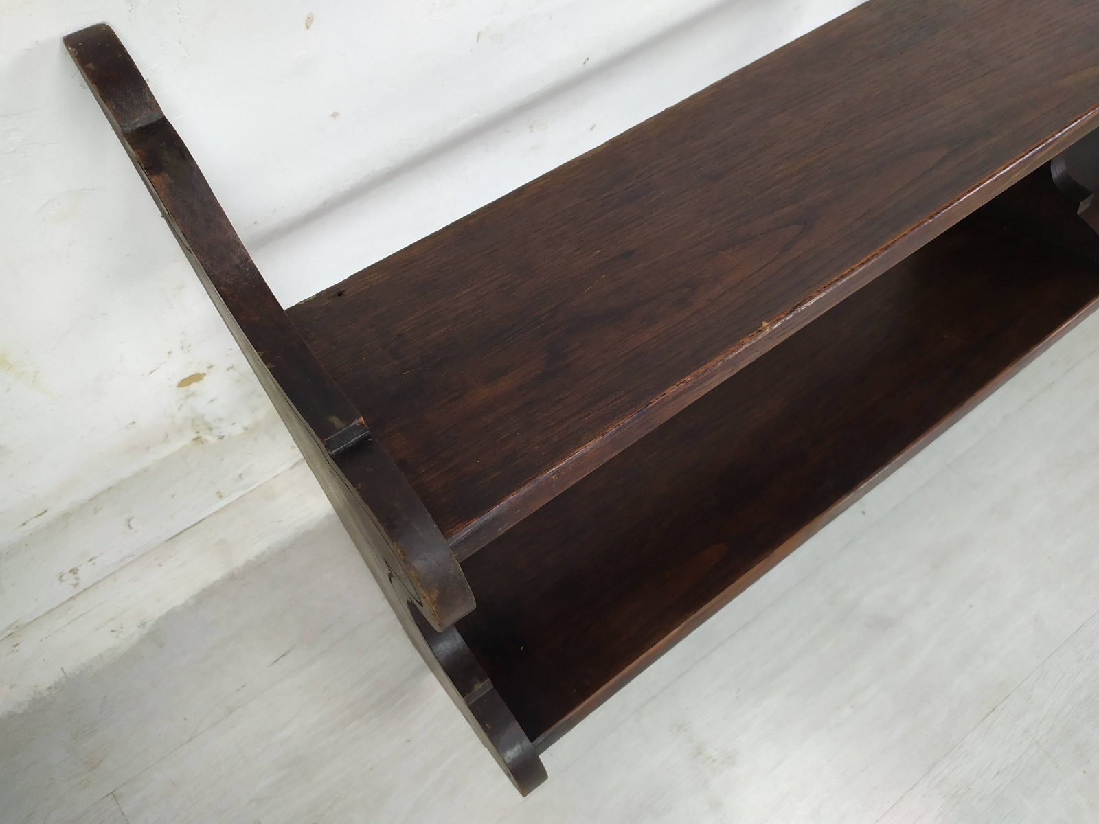 Rustic Oak Wall Shelf for sale at Pamono