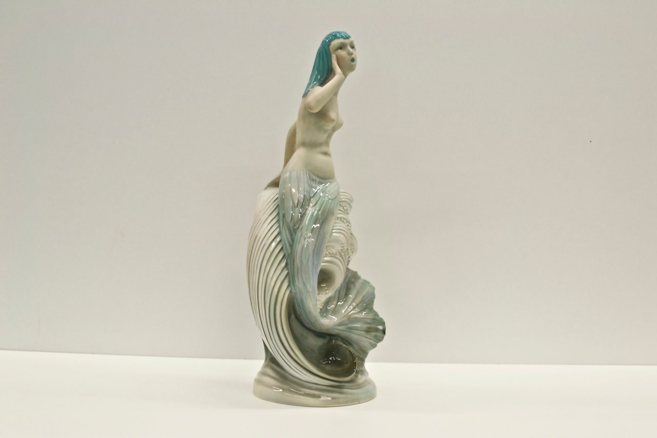 Sirene aus Keramik von Camillo Ghigo für Keramos Torino, 1950er bei Pamono kaufen