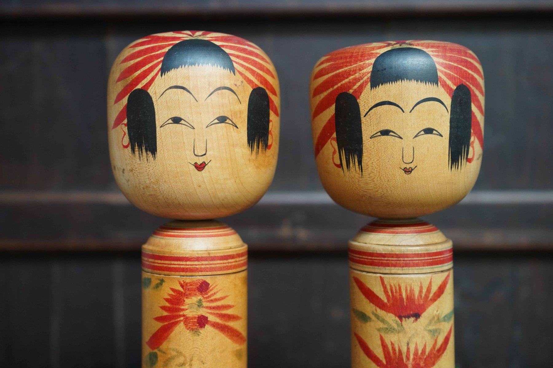 Vintage Hijiori Traditional Kokeshi by Okuyama Kuraji, Japan, 1950s ...