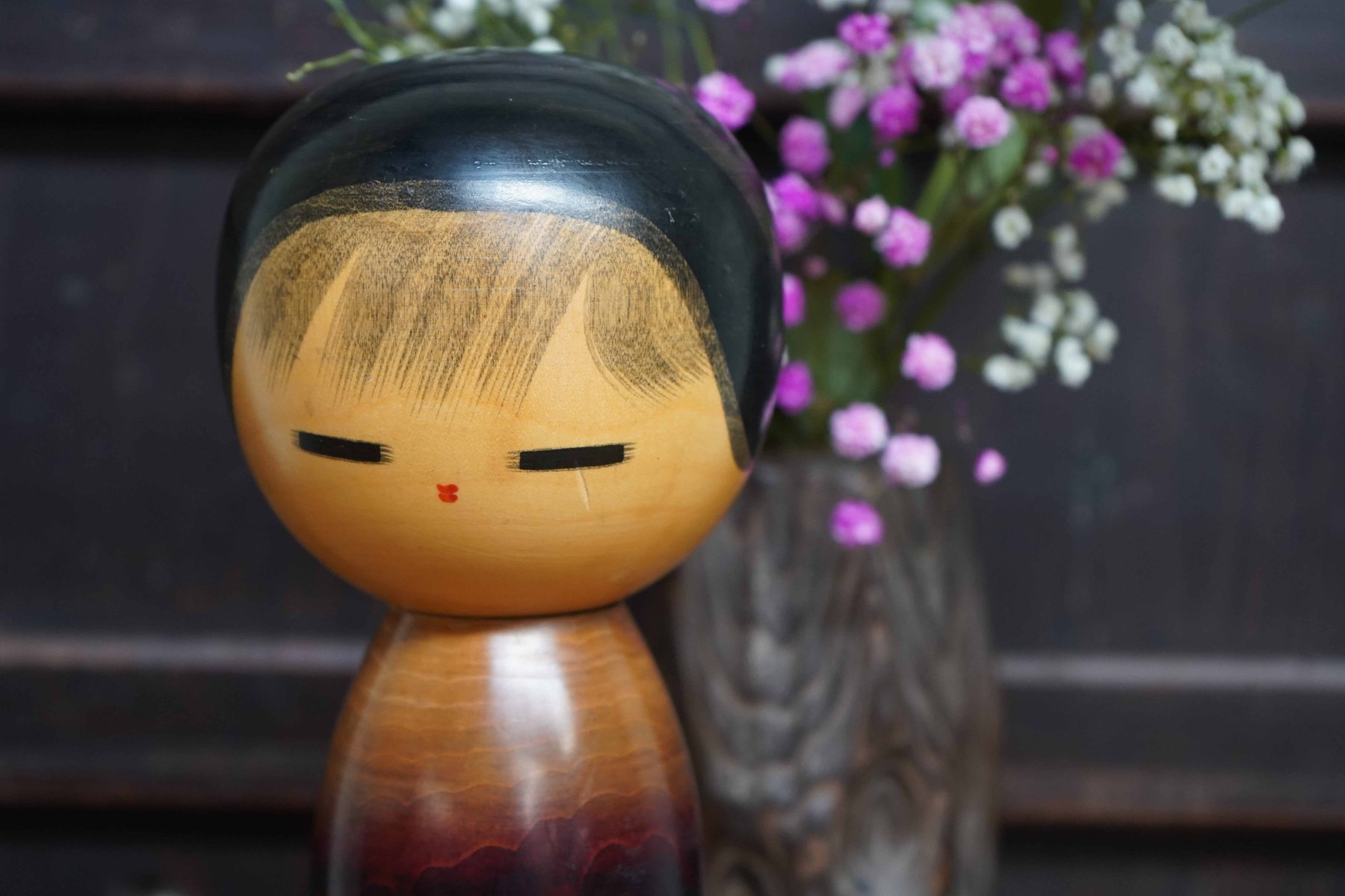 Vintage Sosaku Kokeshi Chigozakura-Cherry Blossom Child by Watanabe ...