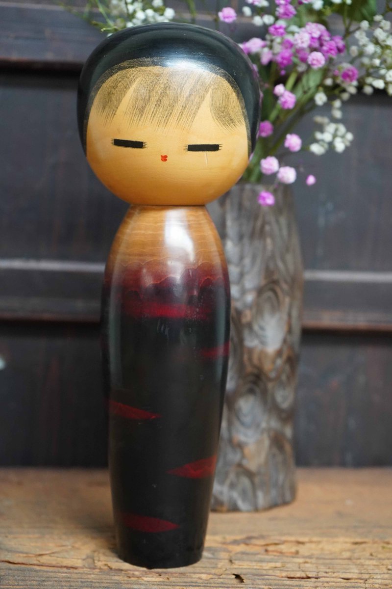Vintage Sosaku Kokeshi Chigozakura-Cherry Blossom Child by Watanabe ...
