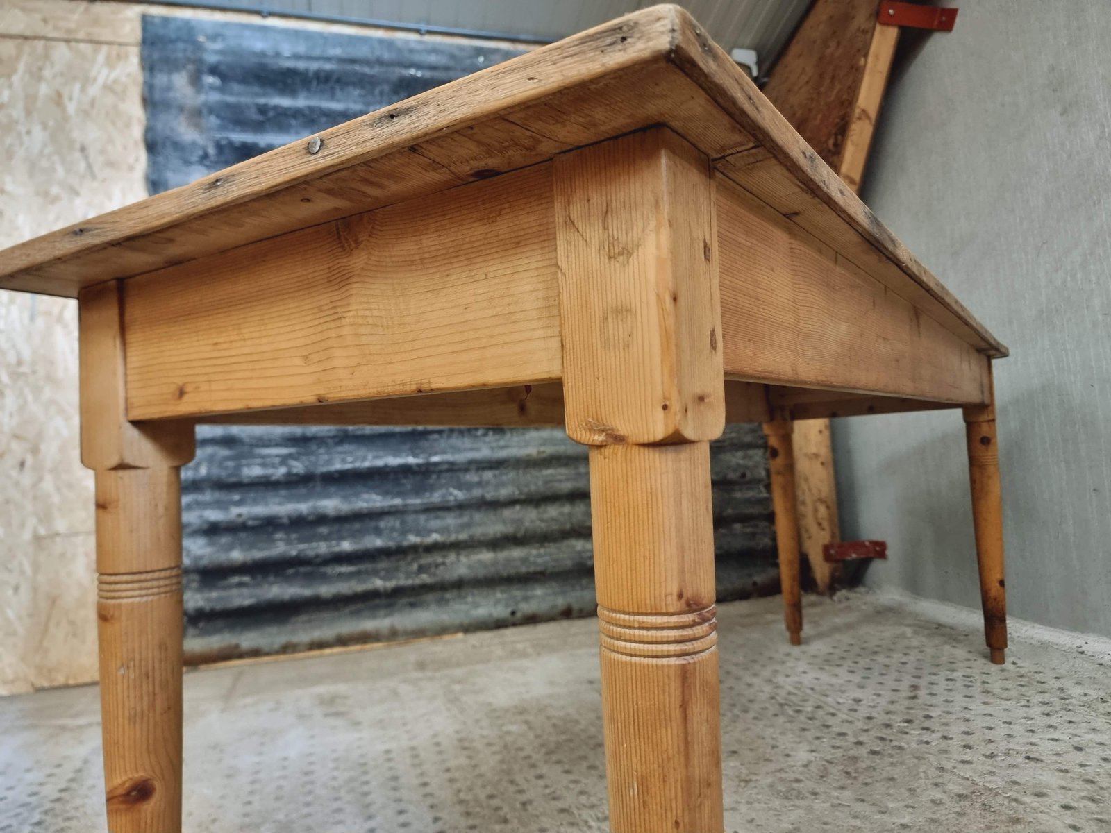 Pinewood Table Dining Table, 1920s for sale at Pamono