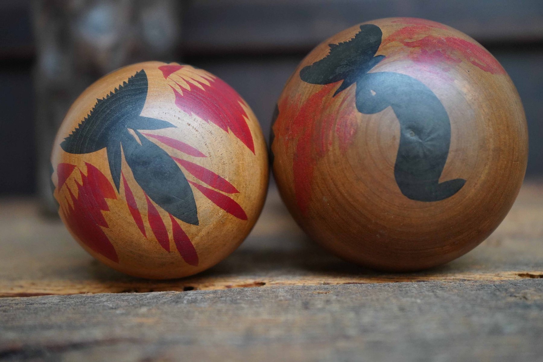 Narugo Kokeshi tradicional vintage, Japón, años 60. Juego de 2 en venta ...