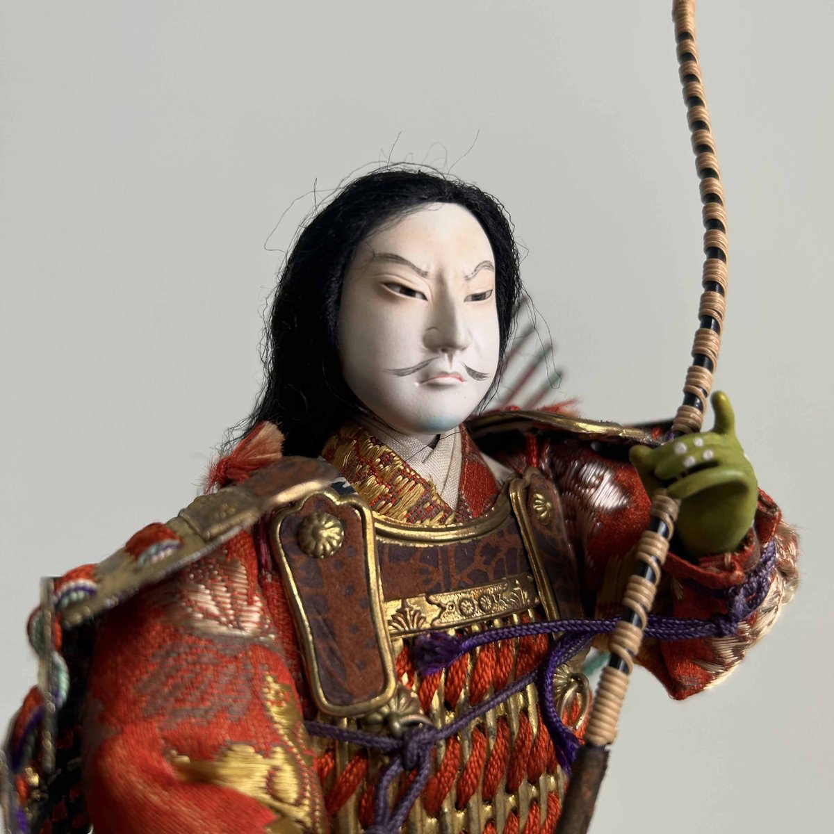 Meiji Period Musha Ningyō Traditional Japanese Samurai Warrior Dolls ...