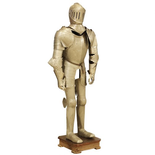 German Decorative Knight's Armor in Wrought Iron, 19th-20th Century for ...