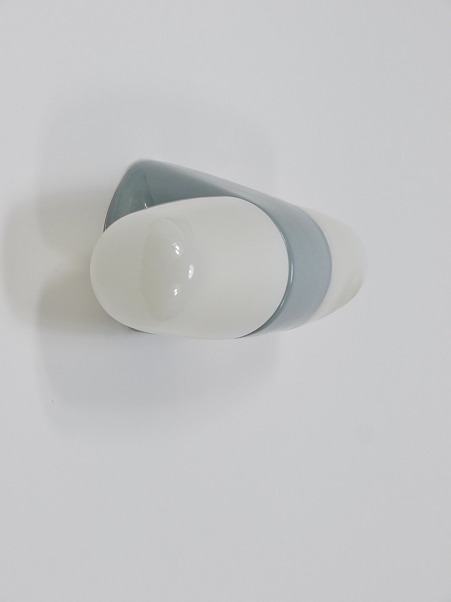 Bauhaus Gray Sconce Double Wall Light by Wilhelm Wagenfeld attributed ...