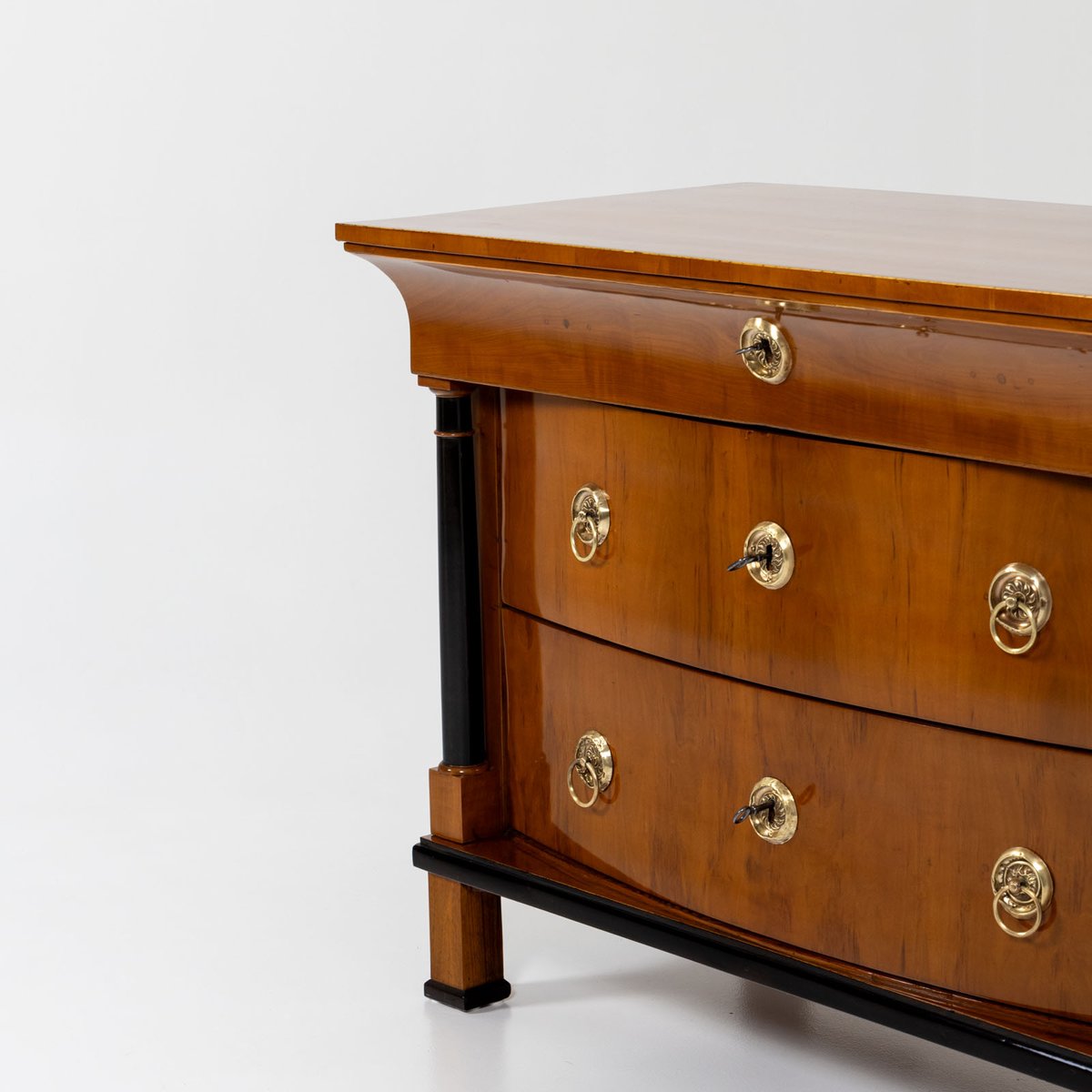 German Biedermeier Chest of Drawers with Ebonized Columns, 1820 for ...