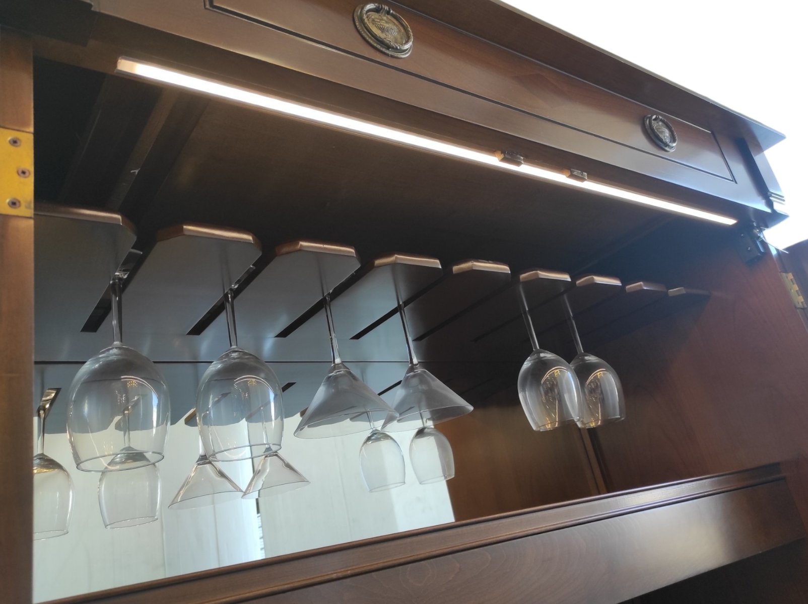 Bar Cabinet with Internal Leds, 1980s for sale at Pamono