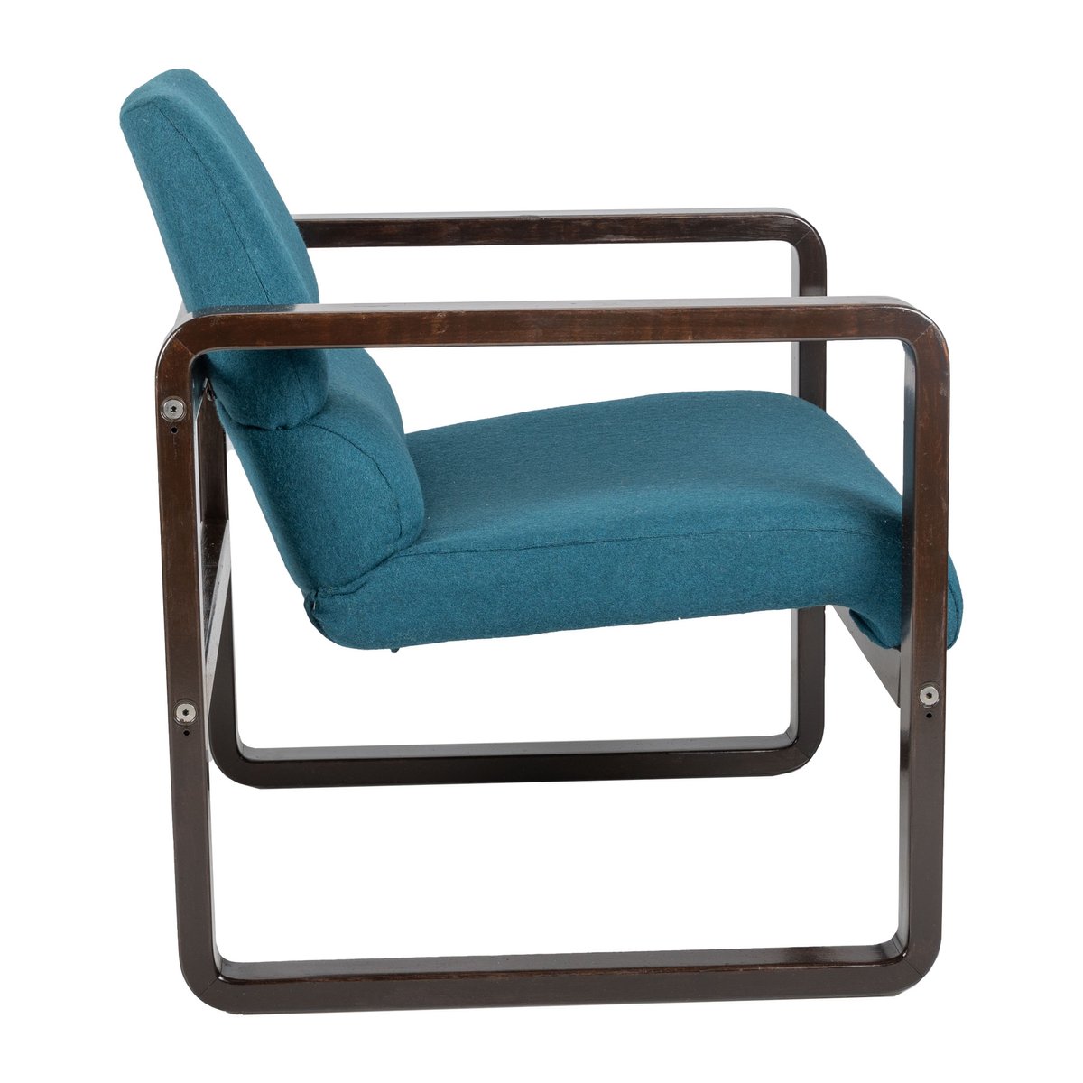 Petrol and Brown Chair by Martin Stoll for Giroflex for sale at Pamono