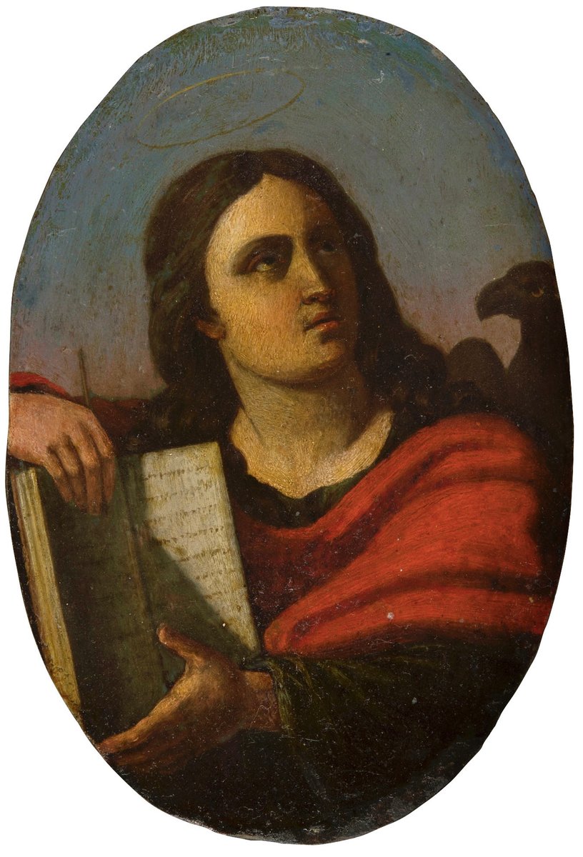 Flaminio Torri, Portrait, 17th Century, Oil on Copper for sale at Pamono