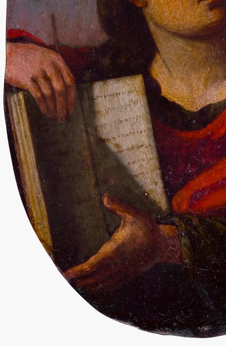 Flaminio Torri, Portrait, 17th Century, Oil on Copper for sale at Pamono