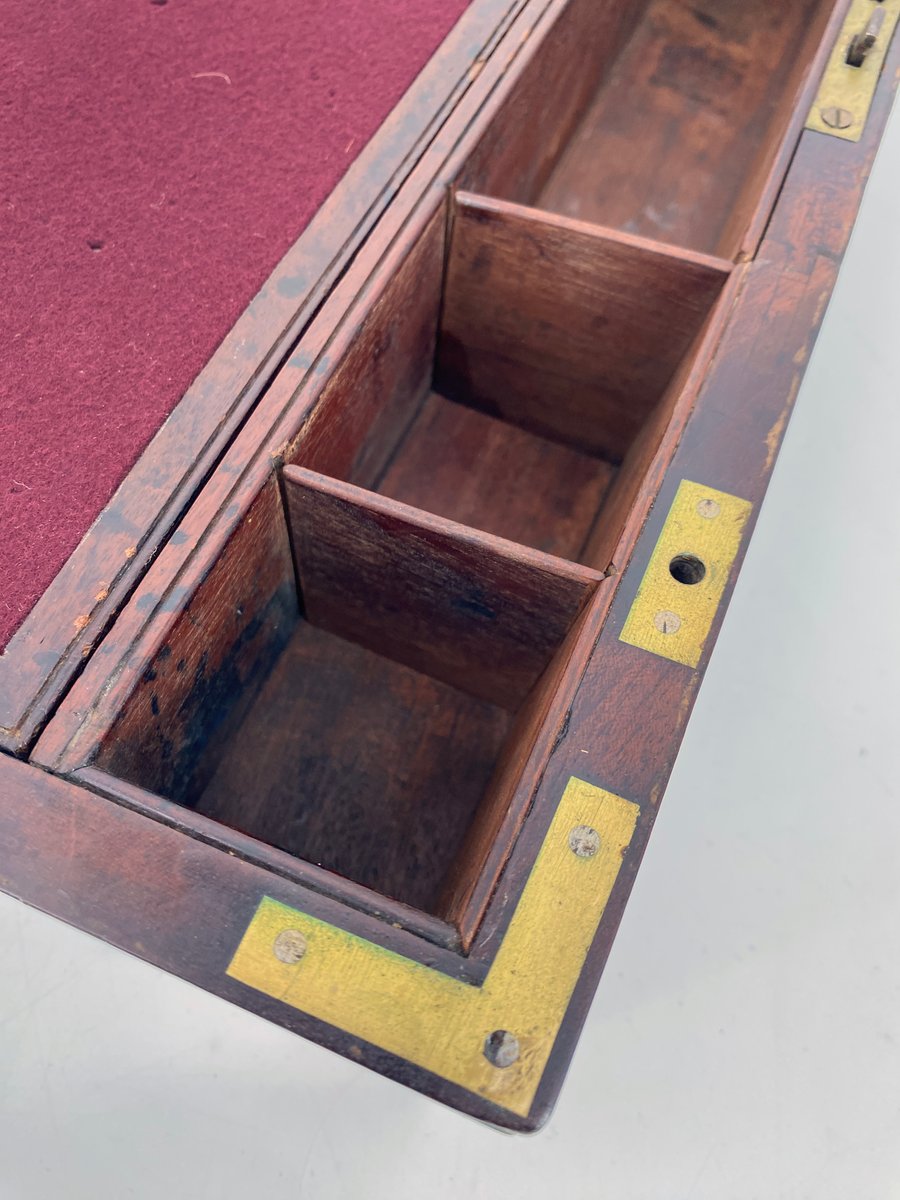 Victorian Travel Desk in Mahogany, 1880s for sale at Pamono
