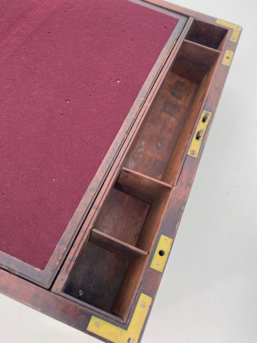 Victorian Travel Desk in Mahogany, 1880s for sale at Pamono