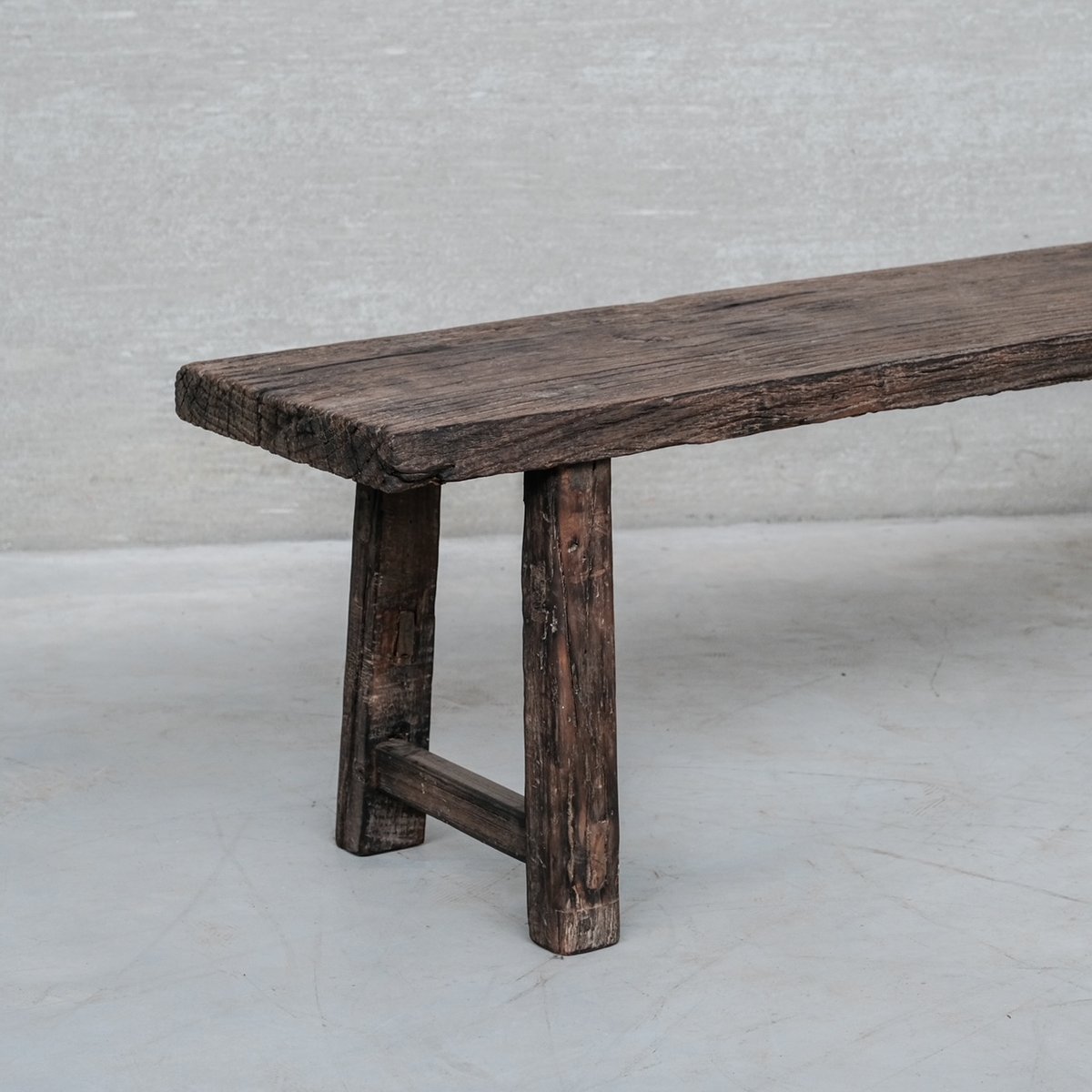 Primitive Wooden Bench, Belgium, 1930s for sale at Pamono