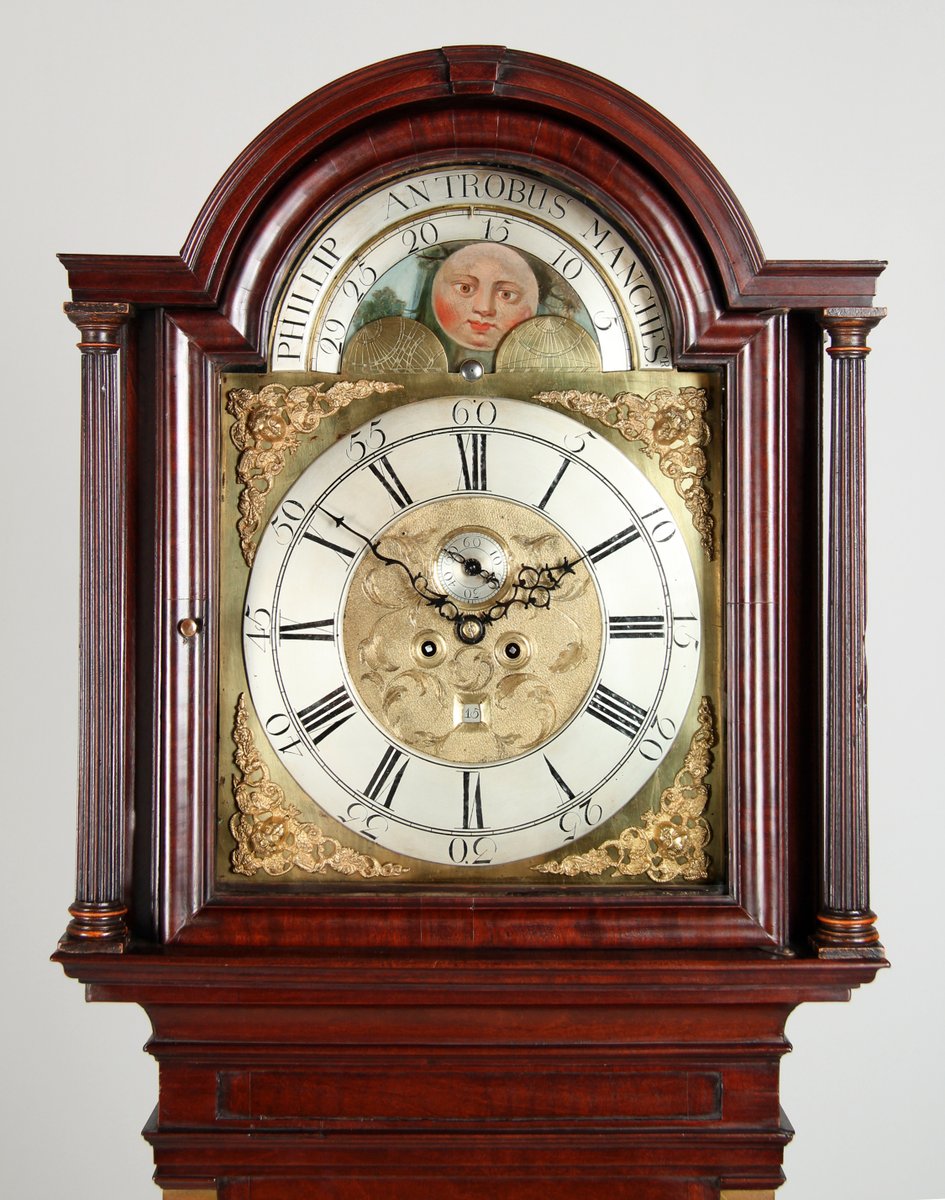 English Grandfather Clock with Moon Phases, 1780 for sale at Pamono